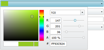 Office tools color selector