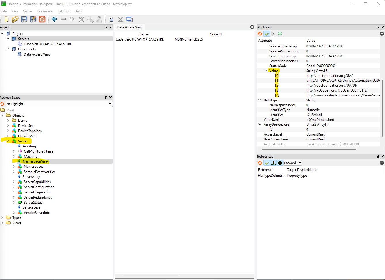 How-to Register a input to read an OPC UA value